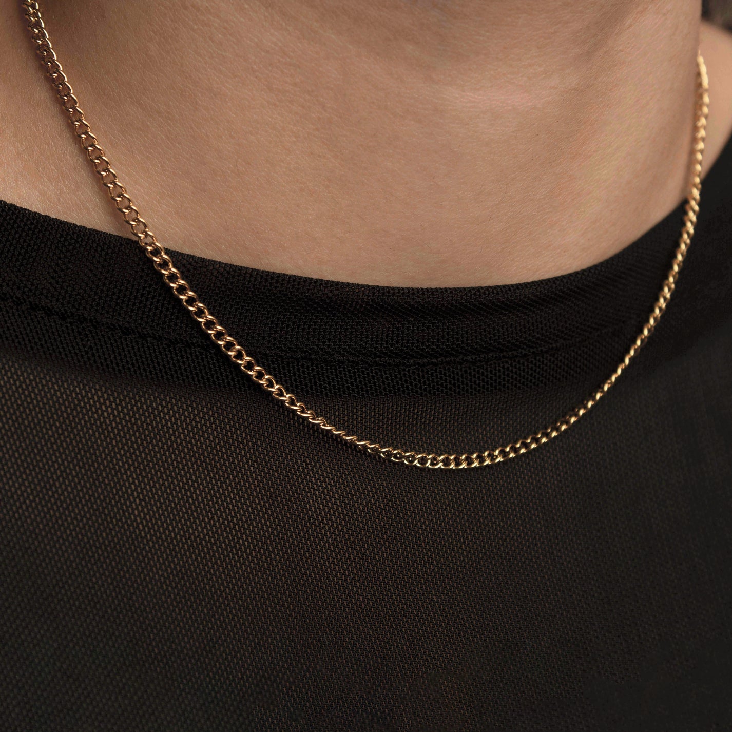 Curb Gold Chain – Nyamahjewelry